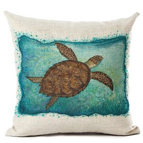 Colorful Turtle Cushion Cover - Passport Ocean