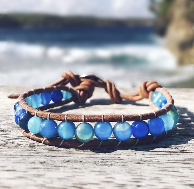 Shades of Blue Beaded Bracelet - Passport Ocean