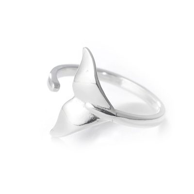 Sterling Silver Whale Tail Ring - Passport Ocean