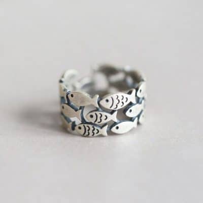 "Bahamas" Silver Fish Ring - Passport Ocean