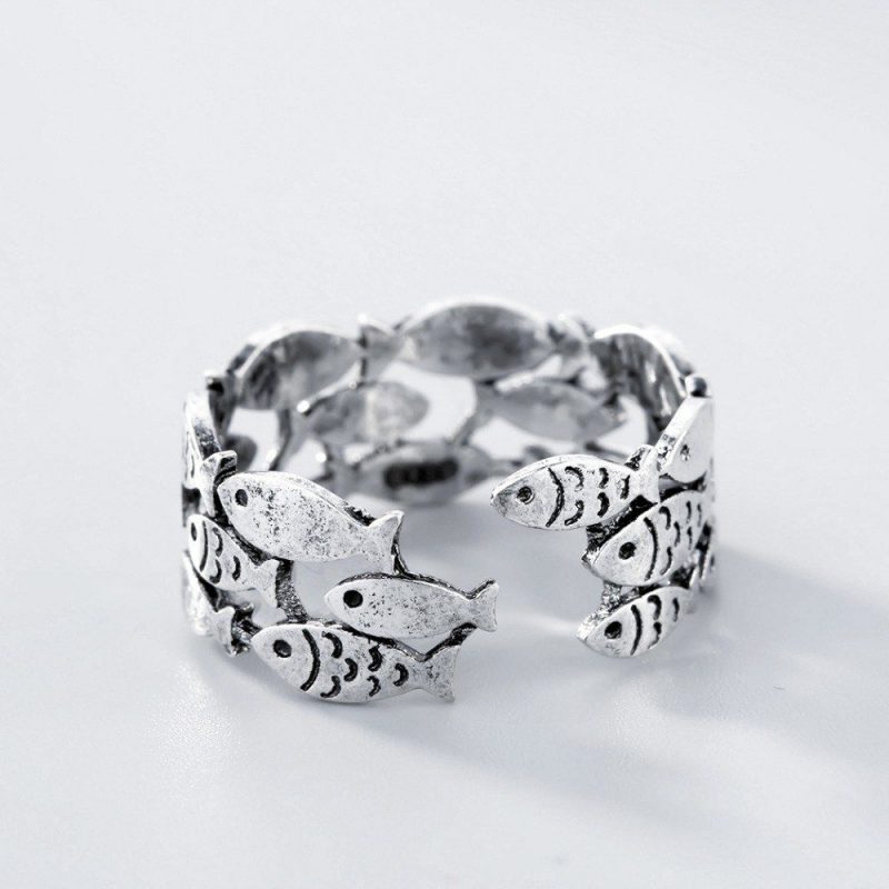 "Bahamas" Silver Fish Ring - Passport Ocean