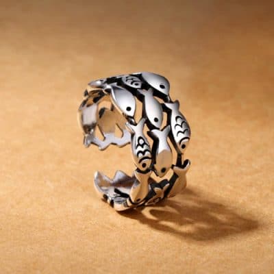 "Bahamas" Silver Fish Ring - Passport Ocean