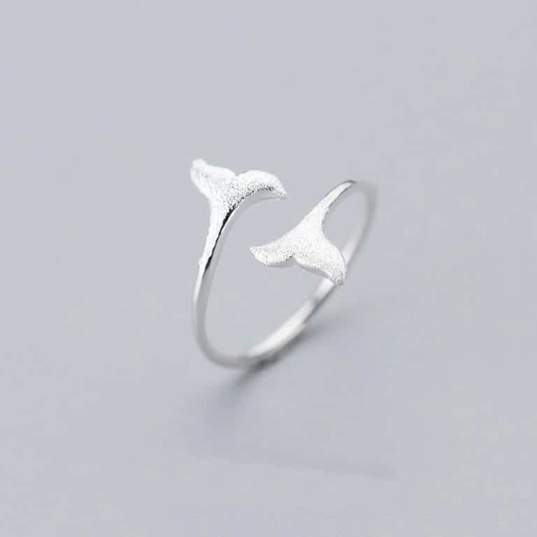 Sterling Silver Whale Tail Ring - Passport Ocean