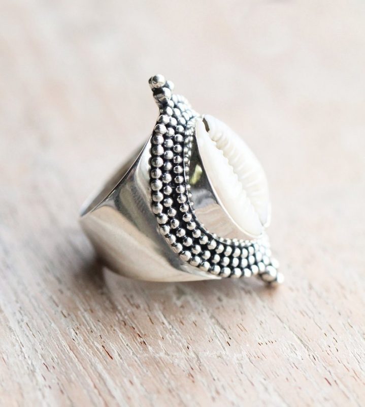 Bohemian Cowrie Shell Ring - Passport Ocean