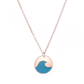 "Cloudbreak " Blue Wave Necklace - Passport Ocean