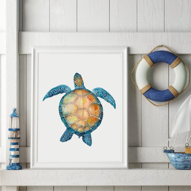 Sea Turtle Poster - Passport Ocean